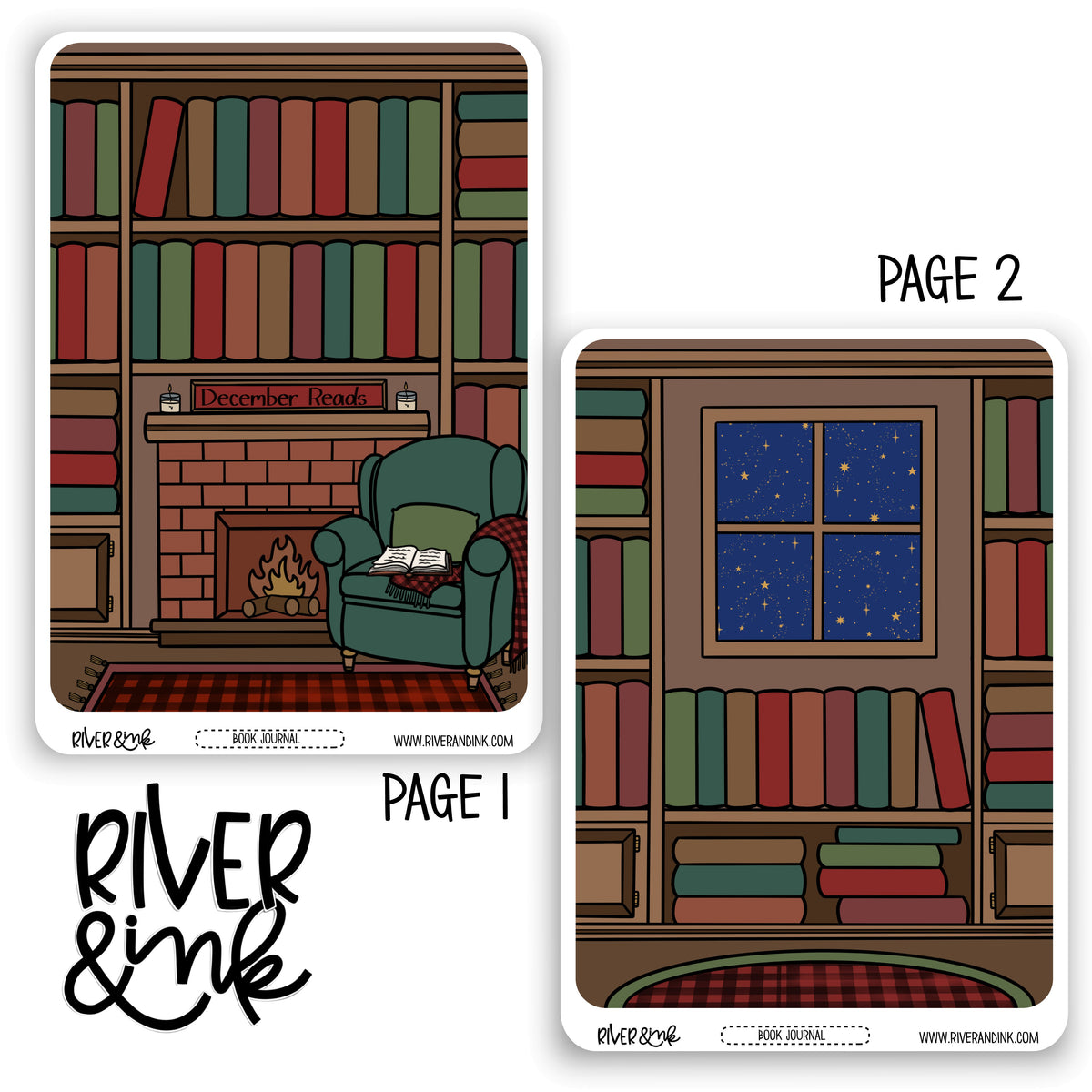 *DIGITAL* 2024 December Reading Tracker Book Journaling Full Sheet | H ...
