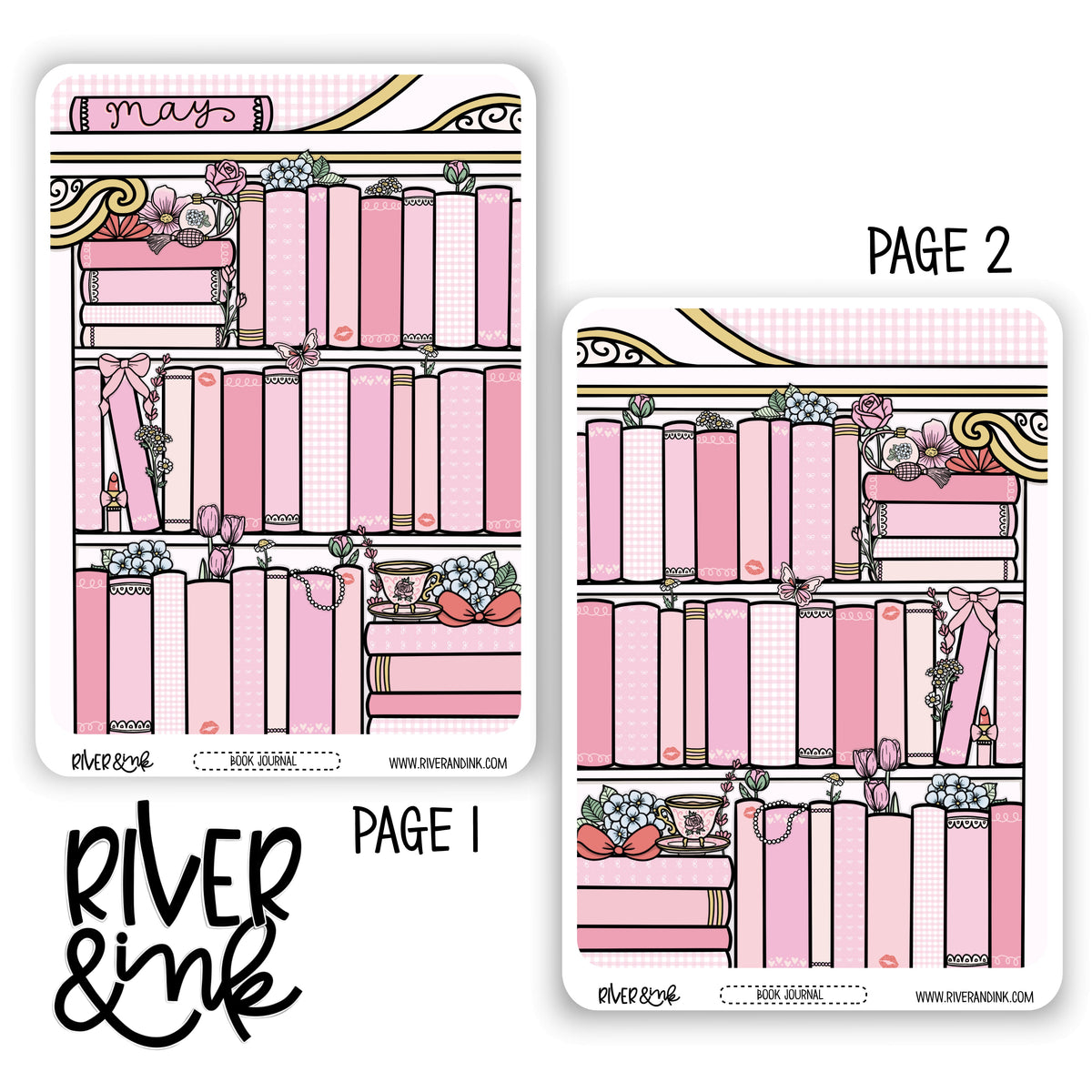 *DIGITAL* 2025 May Tracker Book Journaling Full Sheet | Hand Drawn Pla ...