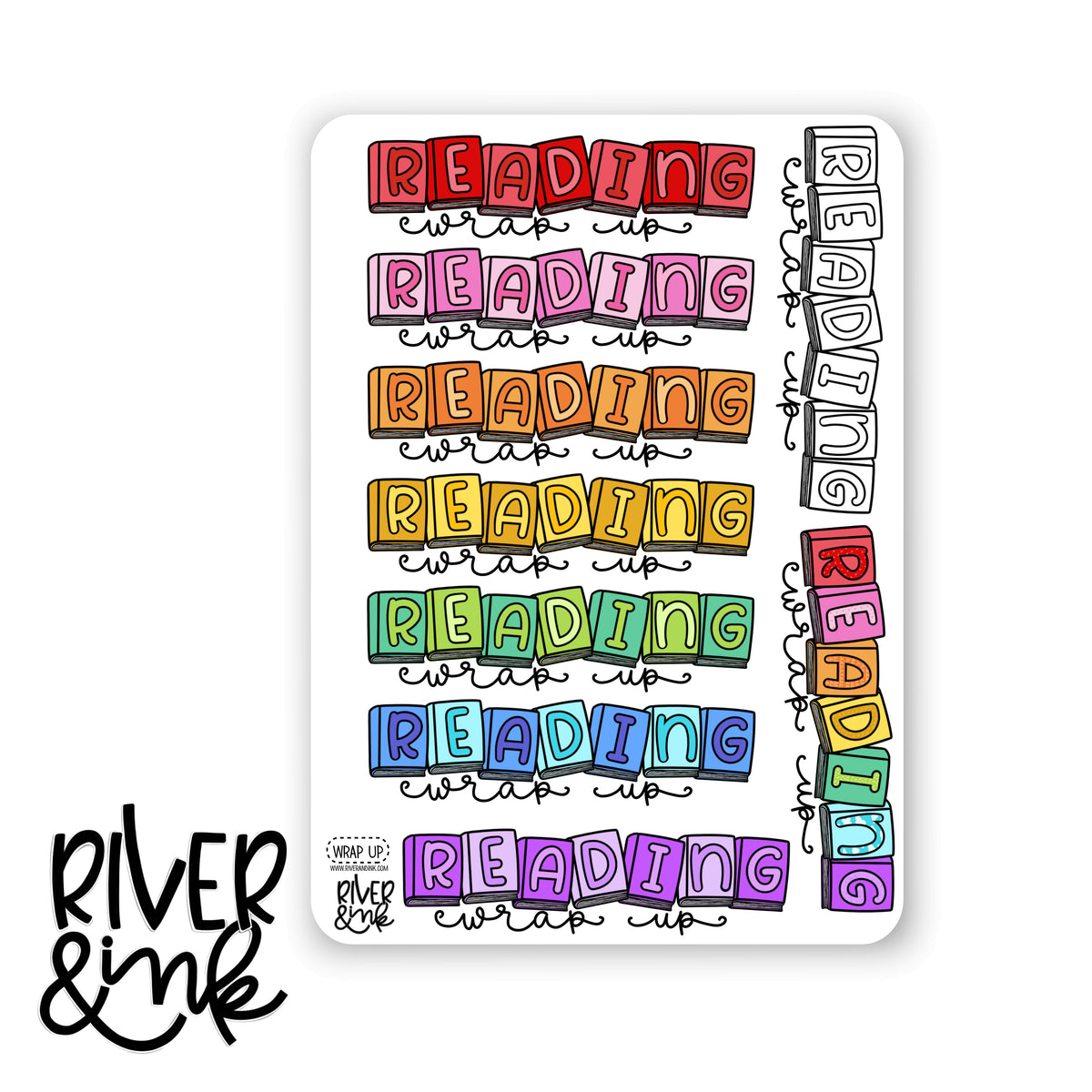 2025 Reading Wrap Up Headers Book Journaling Full Sheet | Hand Drawn P ...