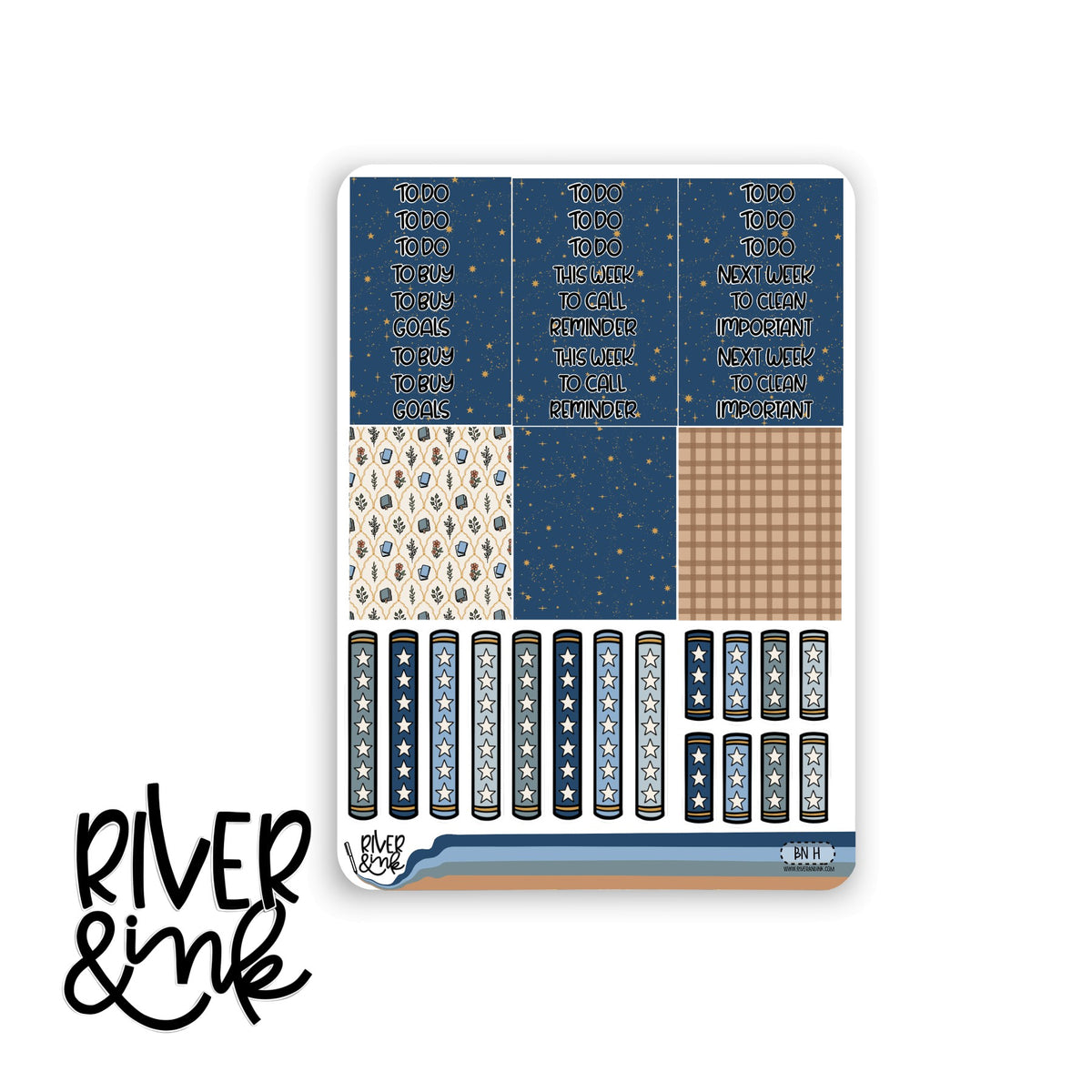 Book Nook | Vertical Stickers Kit Planner Stickers – River & Ink