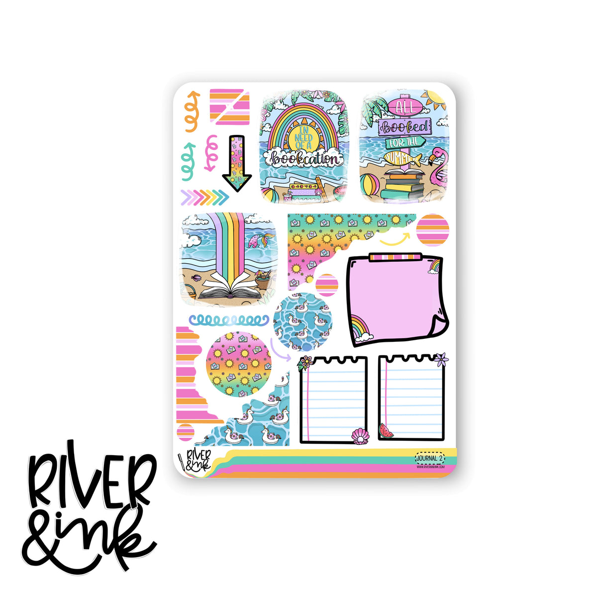 Beach Read | Journaling Stickers Kit – River & Ink