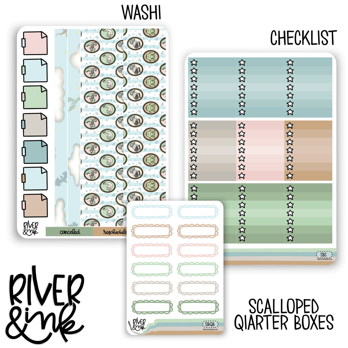 Storybook | Weekly Vertical Planner Stickers Kit Add Ons – River & Ink