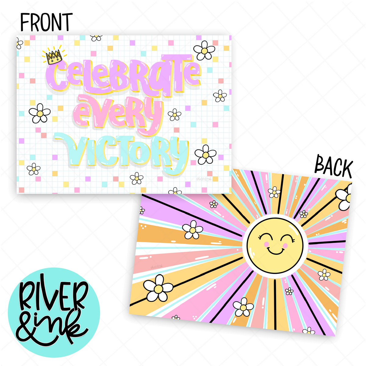 Celebrate Every Victory | Hand Lettered Art Print – River & Ink