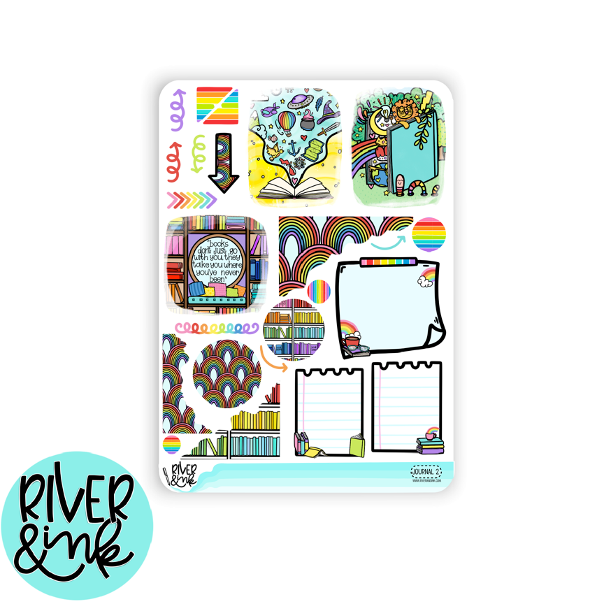 Reading Rainbow | Journaling Stickers Kit – River & Ink