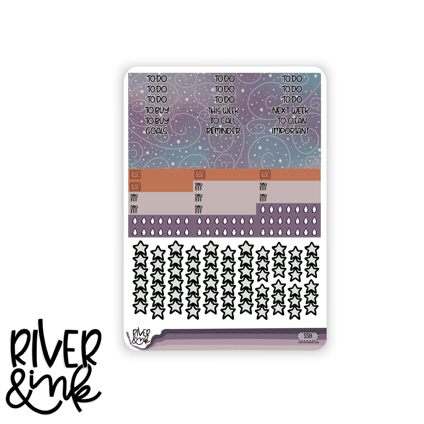 Spines and Spirits | Vertical Stickers Kit Planner Stickers – River & Ink